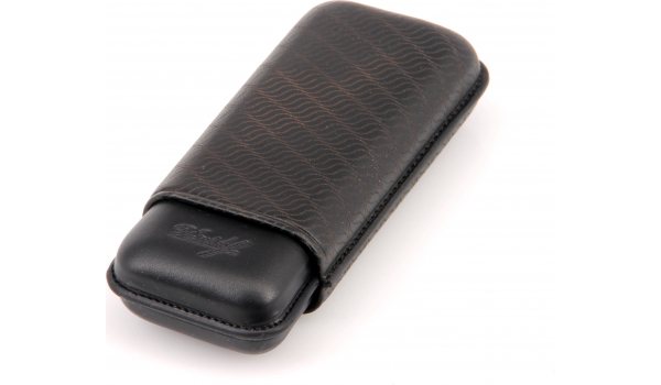 Davidoff cigar case R-2 leather black 3 | Free shipping
