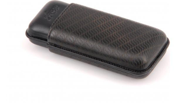 Davidoff cigar case R-2 leather black 3 | Free shipping