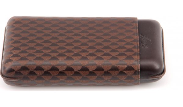 Davidoff cigar case XL-3 leather brown curing | Free shipping