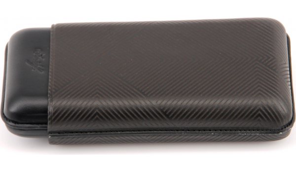 Davidoff cigar case XL-3 leather black leaf