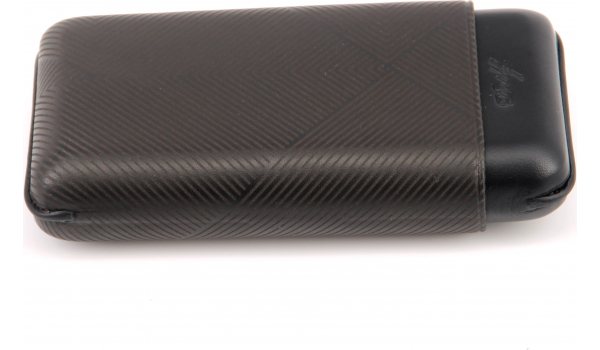 Davidoff cigar case XL-3 leather black leaf