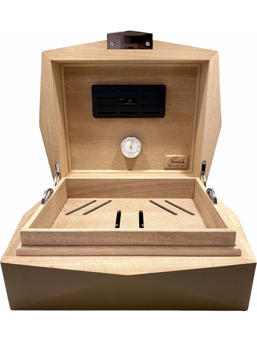 Gentili Humidor Prisma "Cigars" Brown | Free U.S. shipping