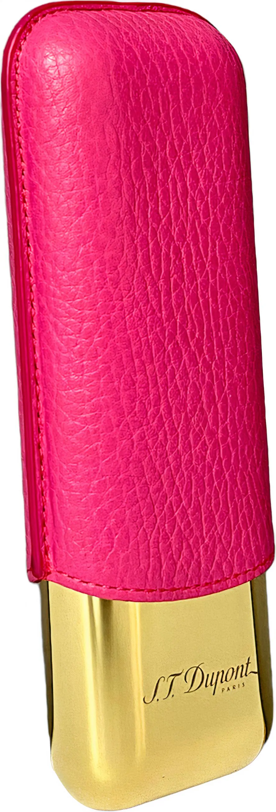 S.T. Dupont Cigar Case for 2 Cigars Pink/Golden 183245