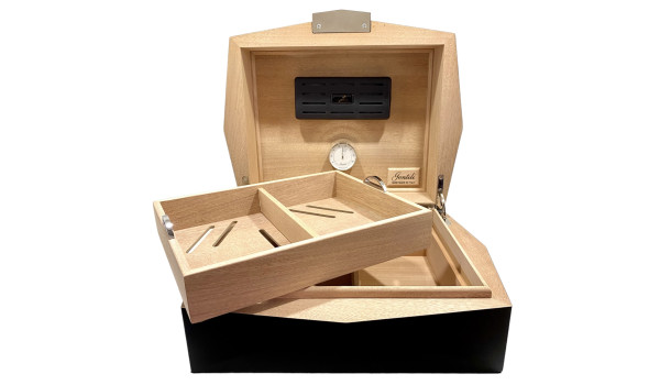 Gentili Humidor Prisma "Cigars" Black | Free U.S. shipping