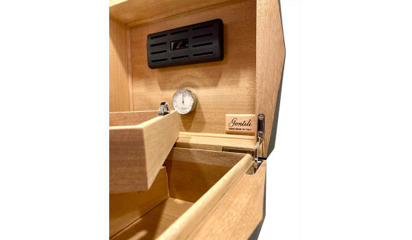 Gentili Humidor Prisma "Cigars" Black | Free U.S. shipping